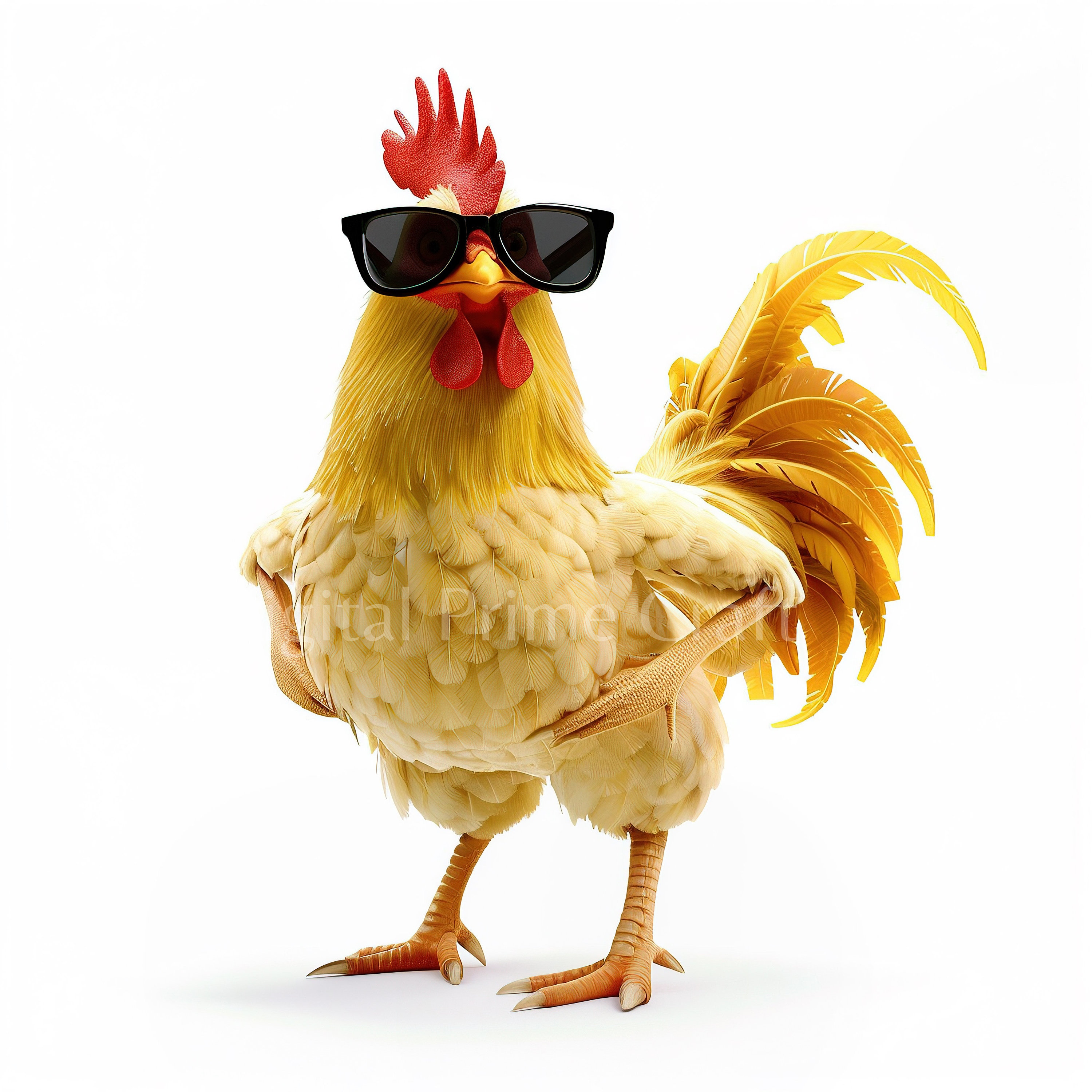 10 Chicken Clipart, Funny Animal Clipart, High Quality Jpgs, Digital ...