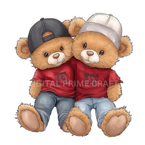10 Teddy Bear Clipart, Friendship Clipart, Brothers Clipart, High ...