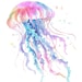 14 Jelly Fish Clipart, Watercolor Jelly Fish, High Quality Jpg Files ...