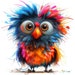 10 Crazy Colorful Bird Clipart, Funny Bird Clipart, High Quality Jpgs ...