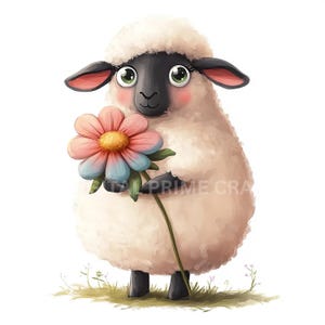 10 Sheep Clipart, Funny Animal Clipart, High Quality Jpgs, Digital ...