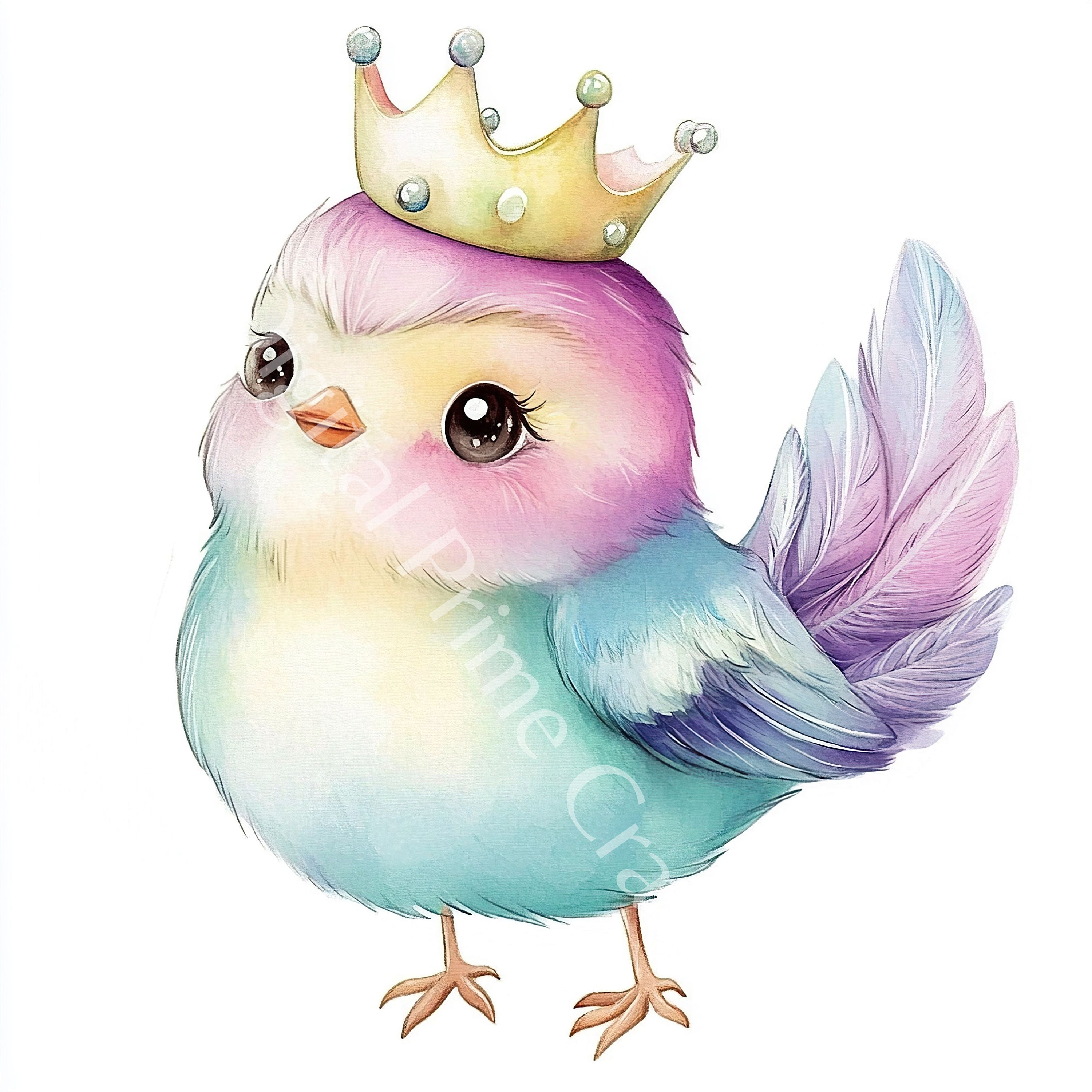 10 Bird Clipart, Cute Bird, High Quality Jpgs, Digital Download ...