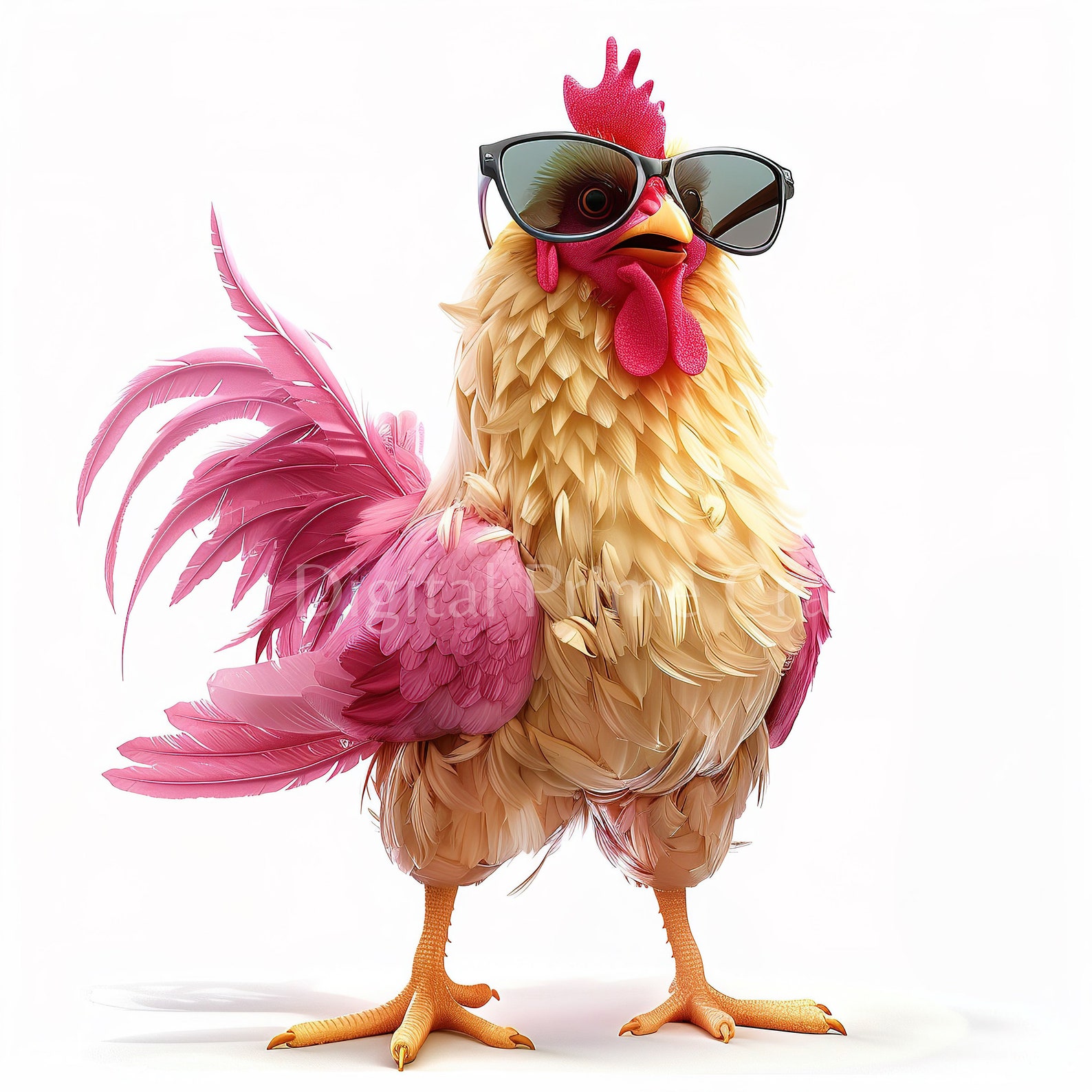 10 Chicken Clipart, Funny Animal Clipart, High Quality Jpgs, Digital ...