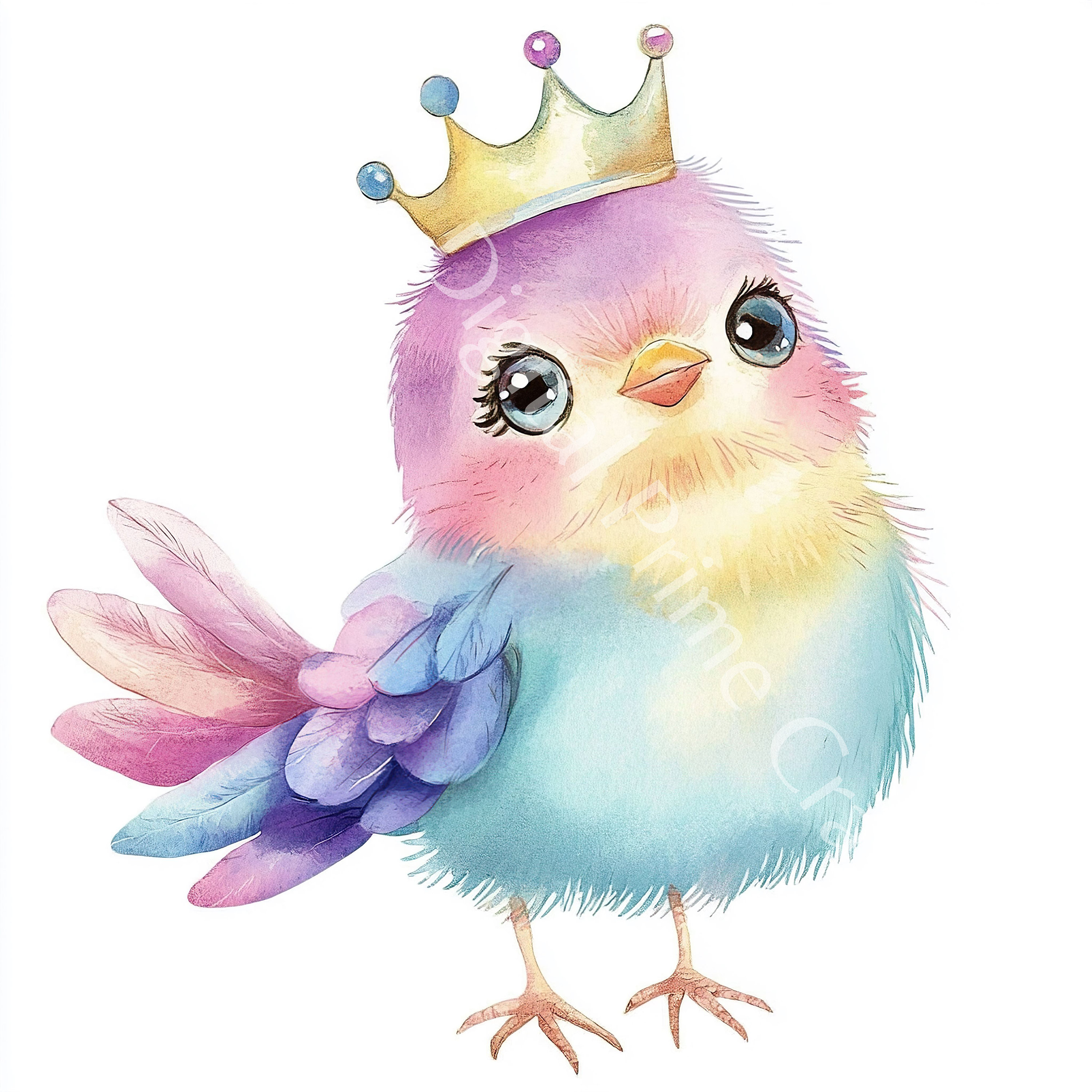 10 Bird Clipart, Cute Bird, High Quality Jpgs, Digital Download ...