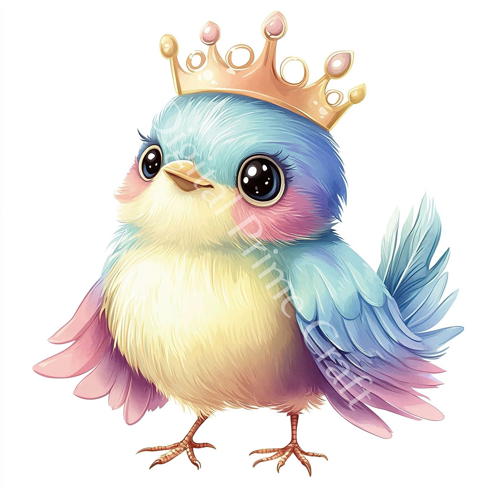 10 Bird Clipart, Cute Bird, High Quality Jpgs, Digital Download ...