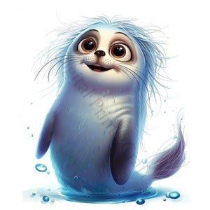 10 Seal Clipart, Water Animal, High Quality Jpg Images, Digital ...