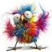 10 Crazy Colorful Bird Clipart, Funny Bird Clipart, High Quality Jpgs ...