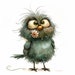 10 Crazy Bird Clipart, Funny Bird Clipart, High Quality Jpgs, Digital ...