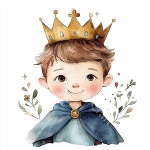 16 Baby Boy Clipart, Prince Clipart, Nursery Decor, High Quality Jpgs ...