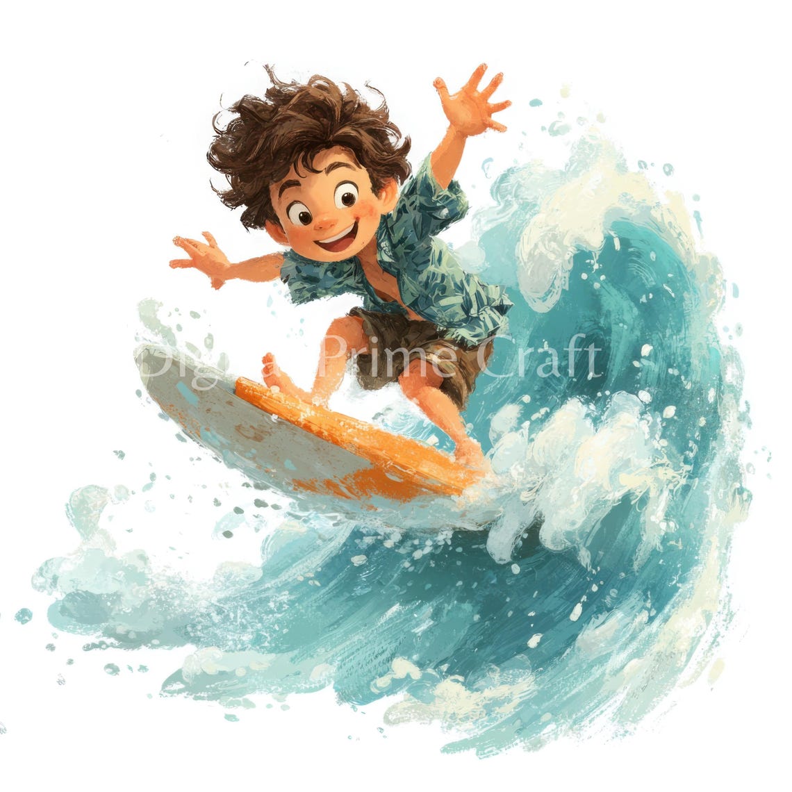 10 Surfing Clipart, Surfing Boy, Fun Clipart, High Quality Jpgs ...