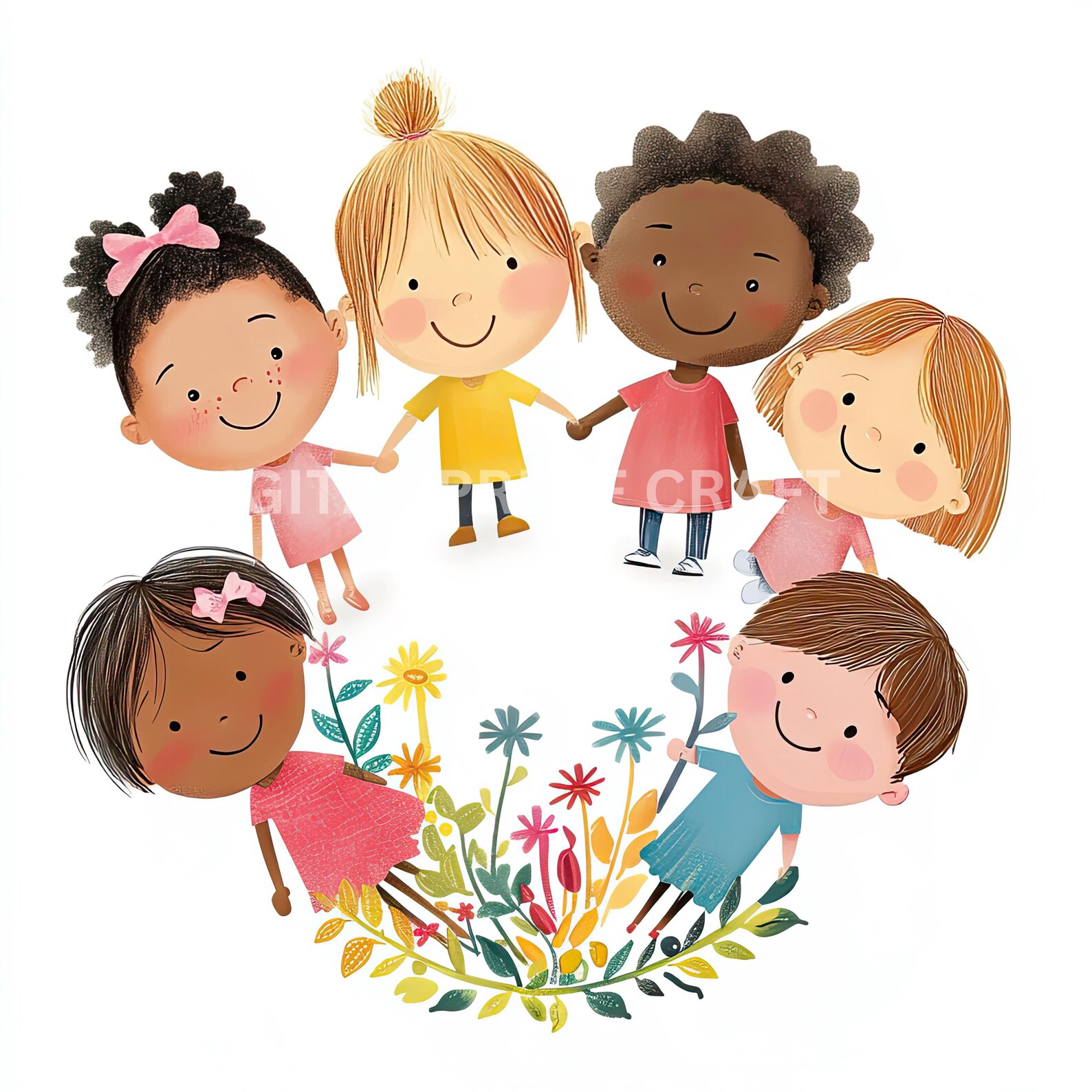 10 School Kids Clipart, Happy Kids Clipart, High Quality Jpgs, Digital ...