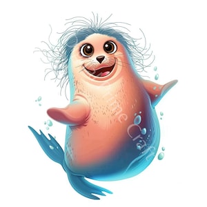 13 Seal Clipart, Cute Animal, Marine Animals, High Quality Jpg Images ...