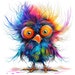 10 Crazy Colorful Bird Clipart, Funny Bird Clipart, High Quality Jpgs ...