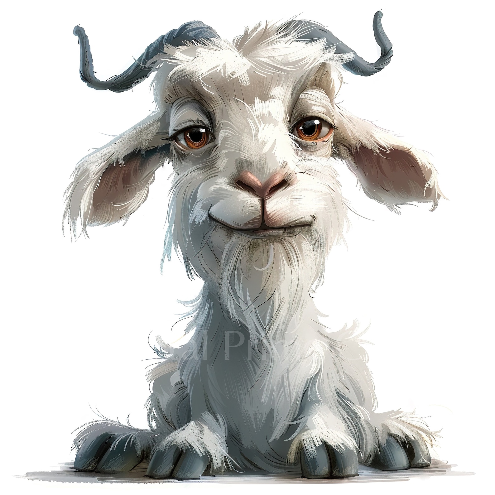 10 Goat Clipart, Funny Animal Clipart, High Quality Jpgs, Digital ...