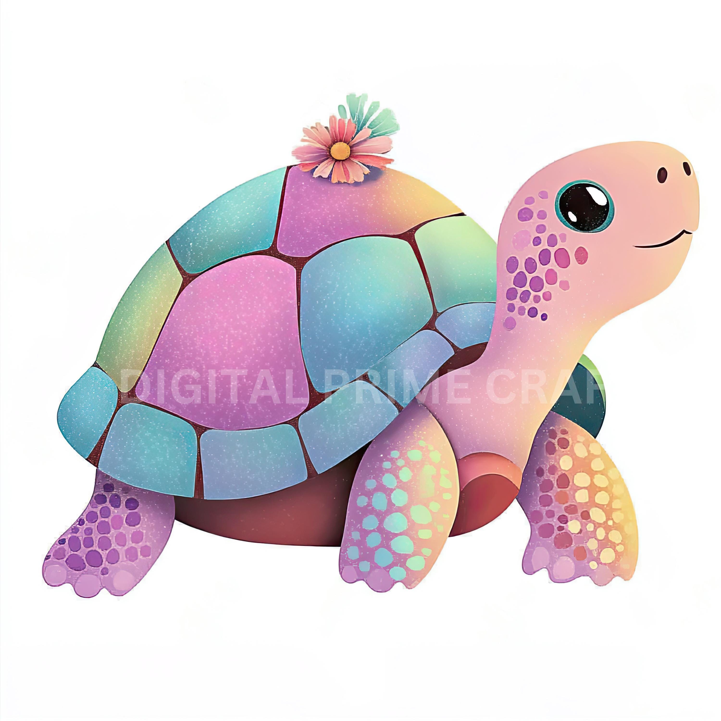 10 Tortoise Clipart, Turtle Clipart, Watercolor Clipart ,digital ...
