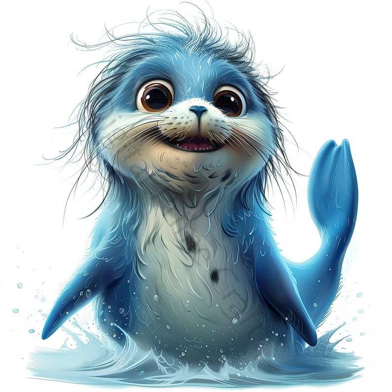 10 Seal Clipart, Water Animal, High Quality Jpg Images, Digital ...