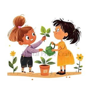 10 Gardening Clipart, Kids Clipart, Nature Clipart,, High Quality Jpgs ...
