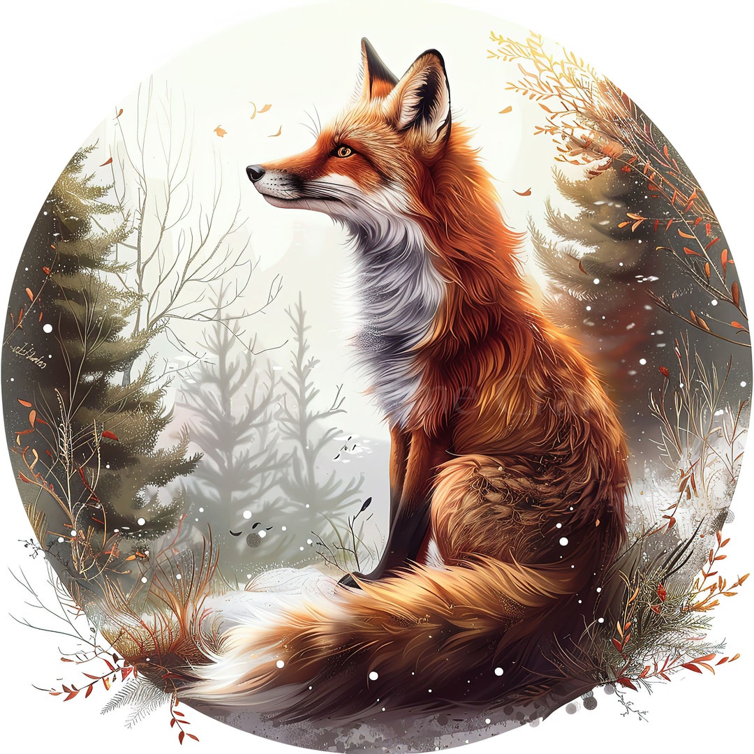 12 Fox Clipart, High Quality Jpgs, Digital Download, Watercolor Clipart ...