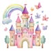 10 Magical Princess Fairytale Castle Clipart, High Quality Jpgs ...