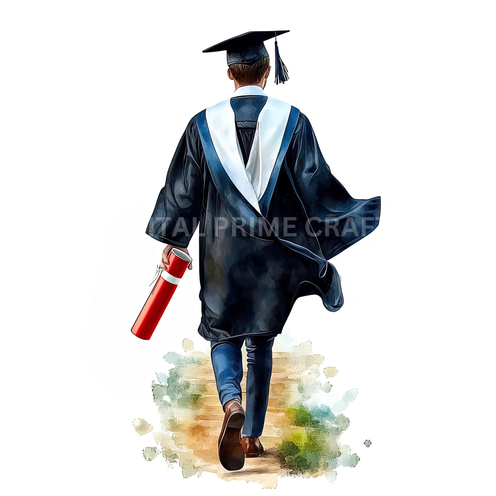 11 Graduation Clipart, College Graduation, High Quality Jpgs, Digital ...