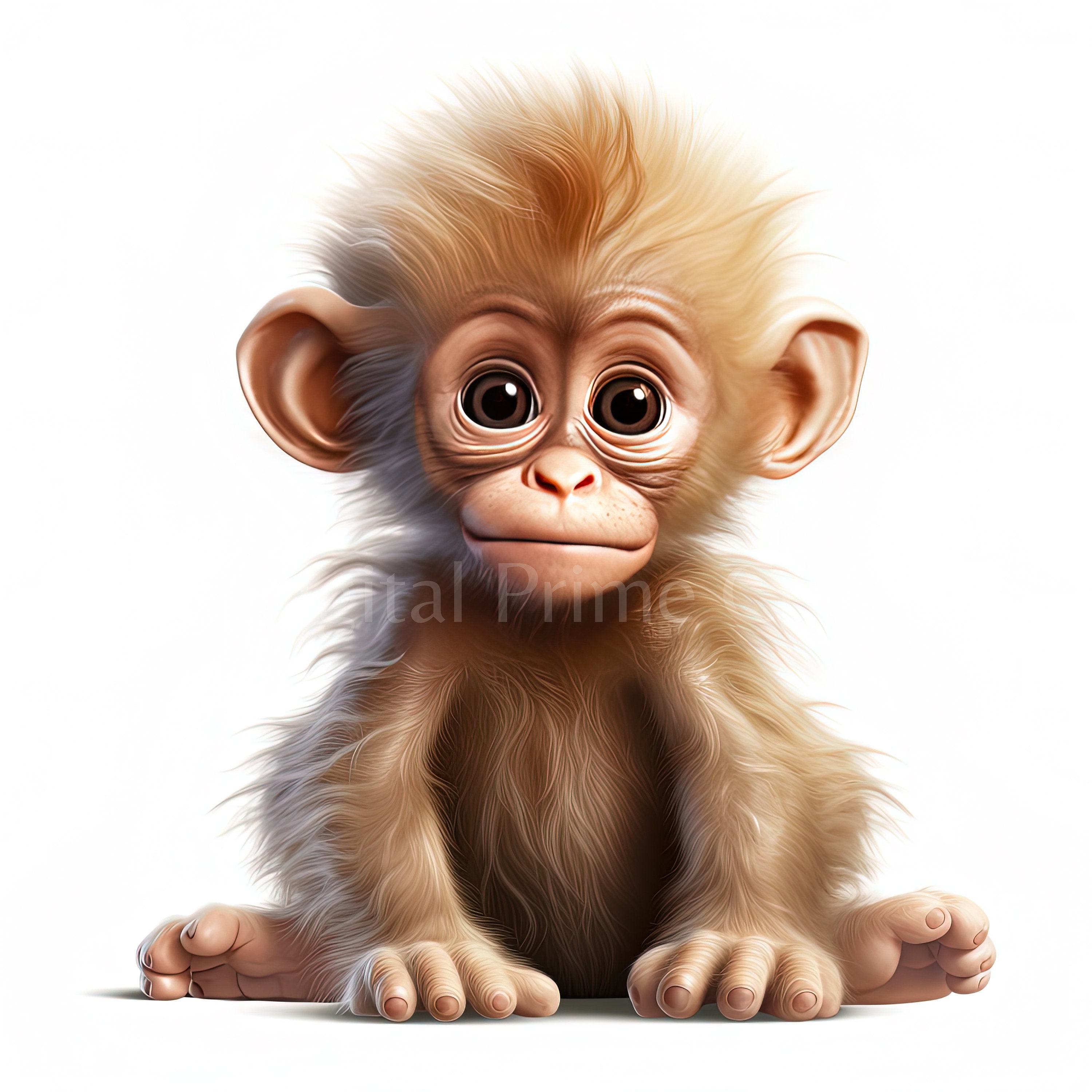 Crazy Monkey Clipart, Funny Monkey Clipart, 10 High Quality Jpgs ...