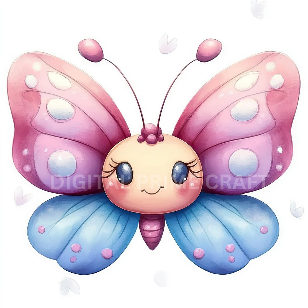 10 Butterfly Clipart, Cute Butterfly, Watercolor Clipart, High Quality ...