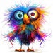 10 Crazy Colorful Bird Clipart, Funny Bird Clipart, High Quality Jpgs ...