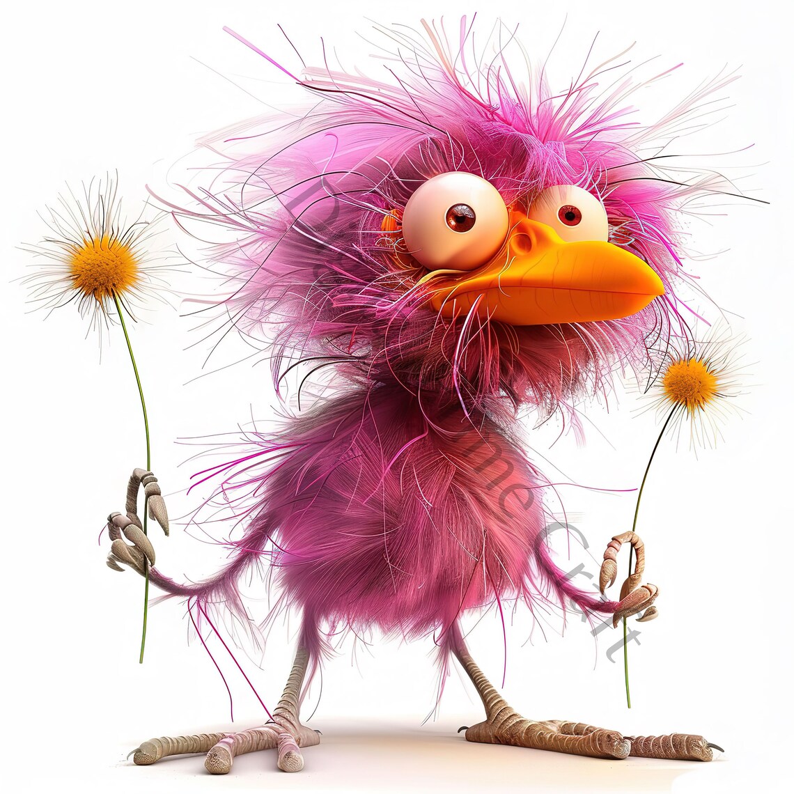 10 Crazy Pink Bird Clipart, Funny Bird Clipart, High Quality Jpgs ...