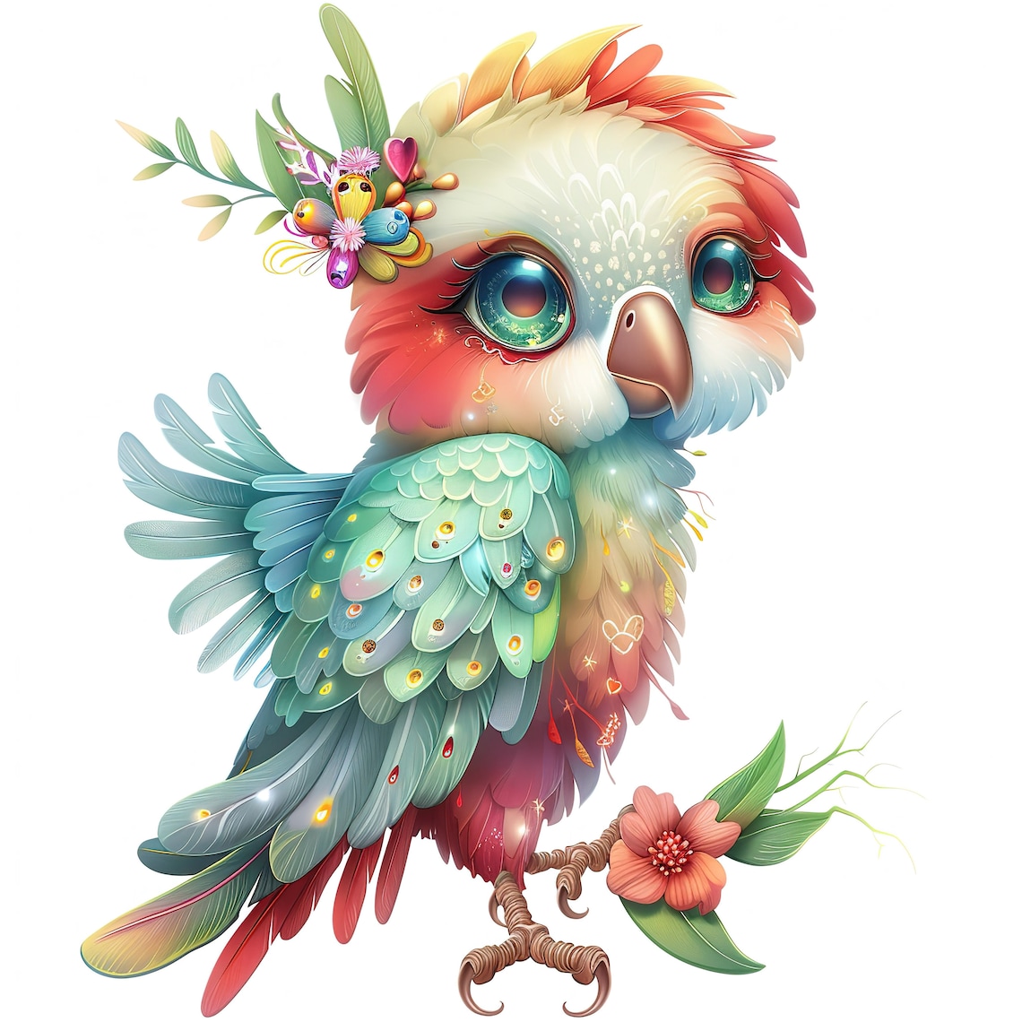 12 Bird Clipart, Cute Bird Clipart, High Quality Jpgs, Digital Download ...