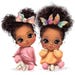 10 Cute African American Girls Clipart, Cute African Girls, High ...