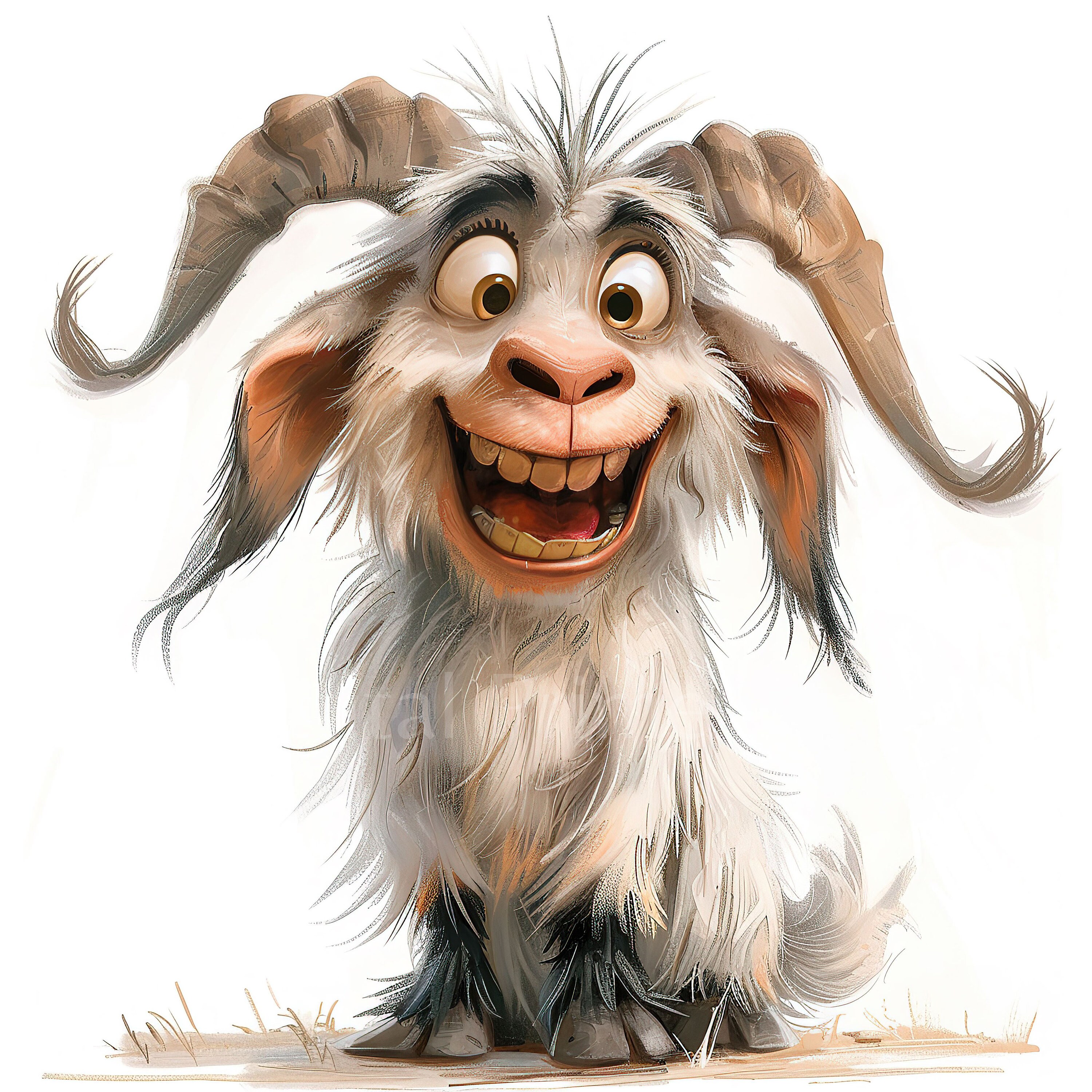 10 Goat Clipart, Funny Animal Clipart, High Quality Jpgs, Digital ...