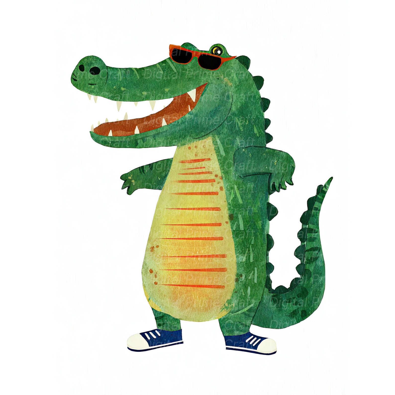 10 Alligator Clipart, Crocodile Clipart, Nursery Decor, High Quality ...
