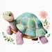 10 Tortoise Clipart, Turtle Clipart, Watercolor Clipart ,digital ...
