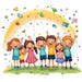 10 Happy Kids Clipart, Kids Clipart, High Quality Jpgs, Digital ...