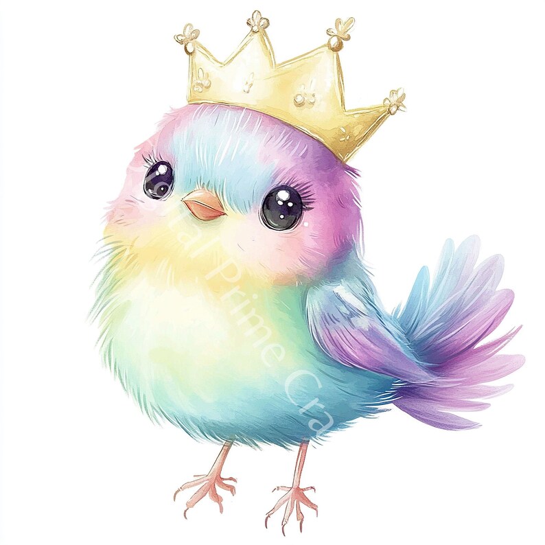 10 Bird Clipart, Cute Bird, High Quality Jpgs, Digital Download ...