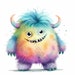 19 Monster Clipart, Cute Watercolor Monster, High Quality Jpgs, Digital ...