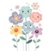 16 Happy Flowers Clipart, Smiling Flowers Clipart, High Quality Jpgs ...