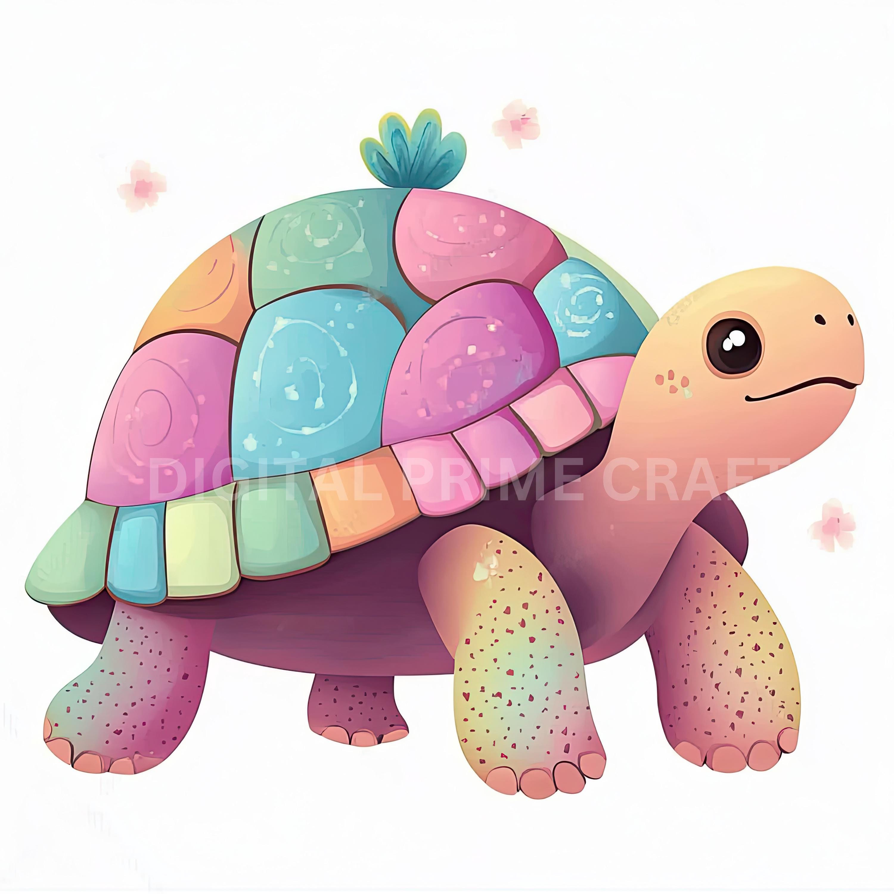 10 Tortoise Clipart, Turtle Clipart, Watercolor Clipart ,digital ...