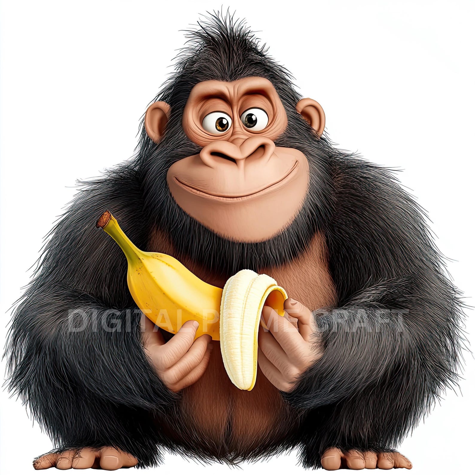 10 Gorilla Clipart, Funny Animal Clipart, High Quality Jpgs, Digital ...