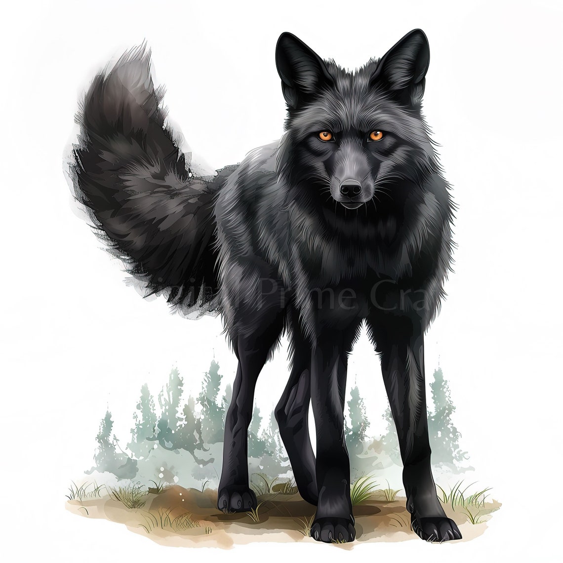 12 Fox Clipart, High Quality Jpgs, Digital Download, Watercolor Clipart ...