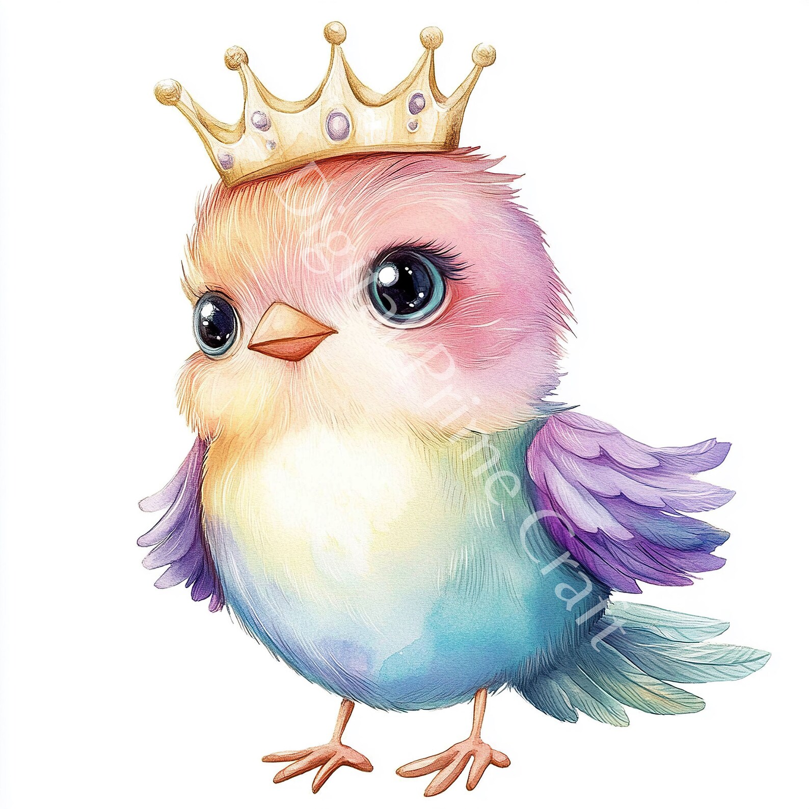 10 Bird Clipart, Cute Bird, High Quality Jpgs, Digital Download ...