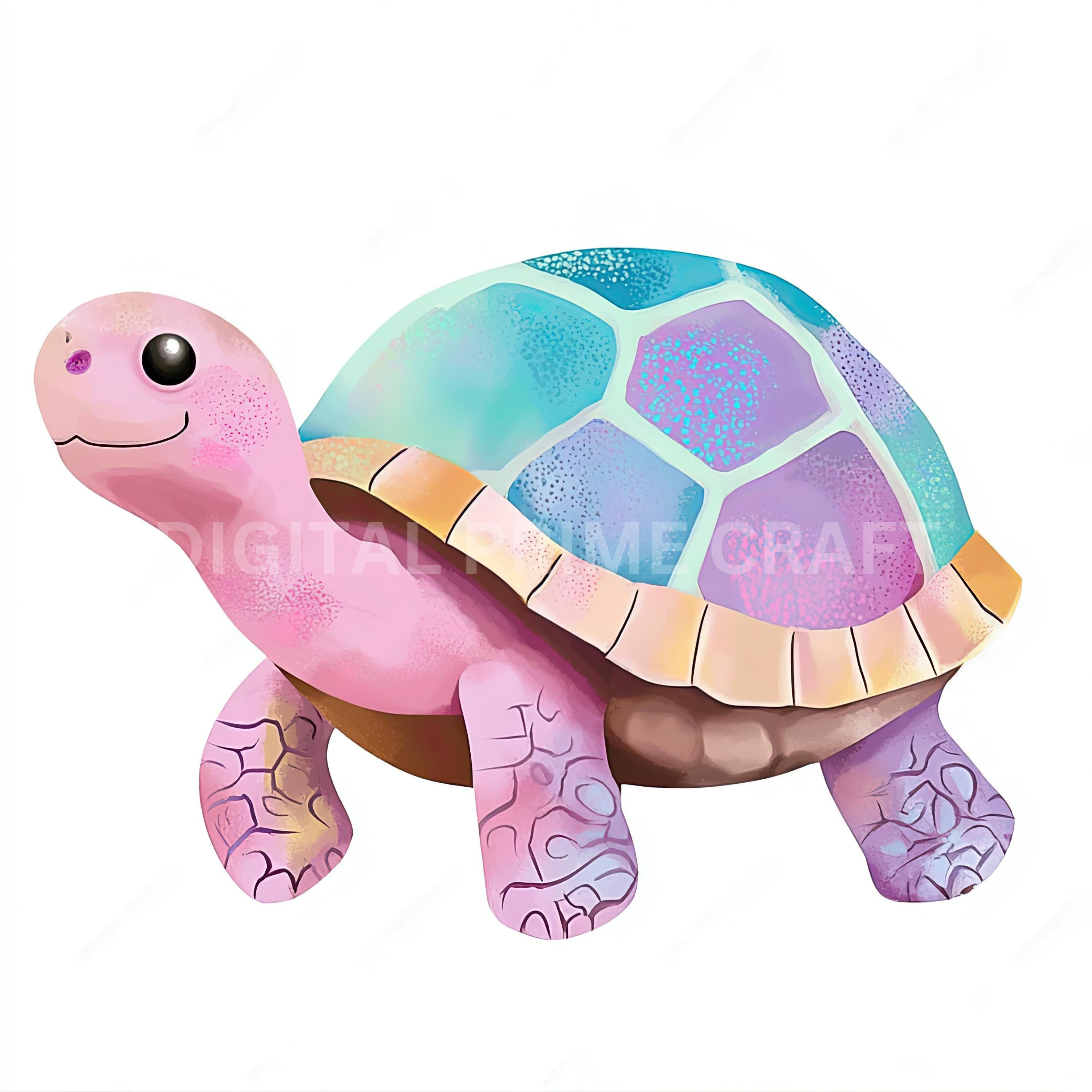 10 Tortoise Clipart, Turtle Clipart, Watercolor Clipart ,digital ...