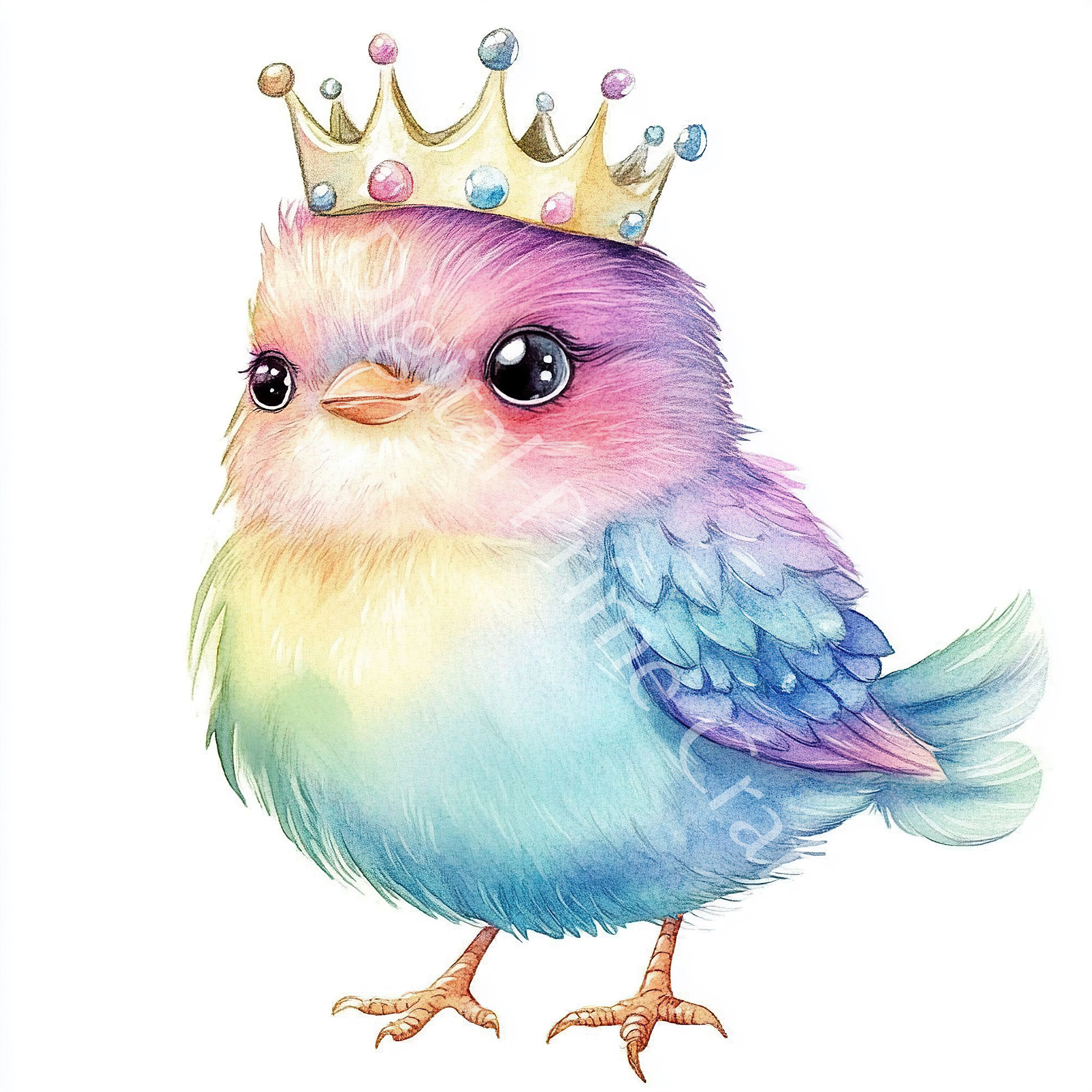 10 Bird Clipart, Cute Bird, High Quality Jpgs, Digital Download ...