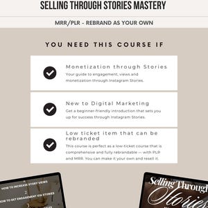 Selling Through Stories Mastery | Video Audio Course | Viral IG 101 Mini Digital Marketing ...