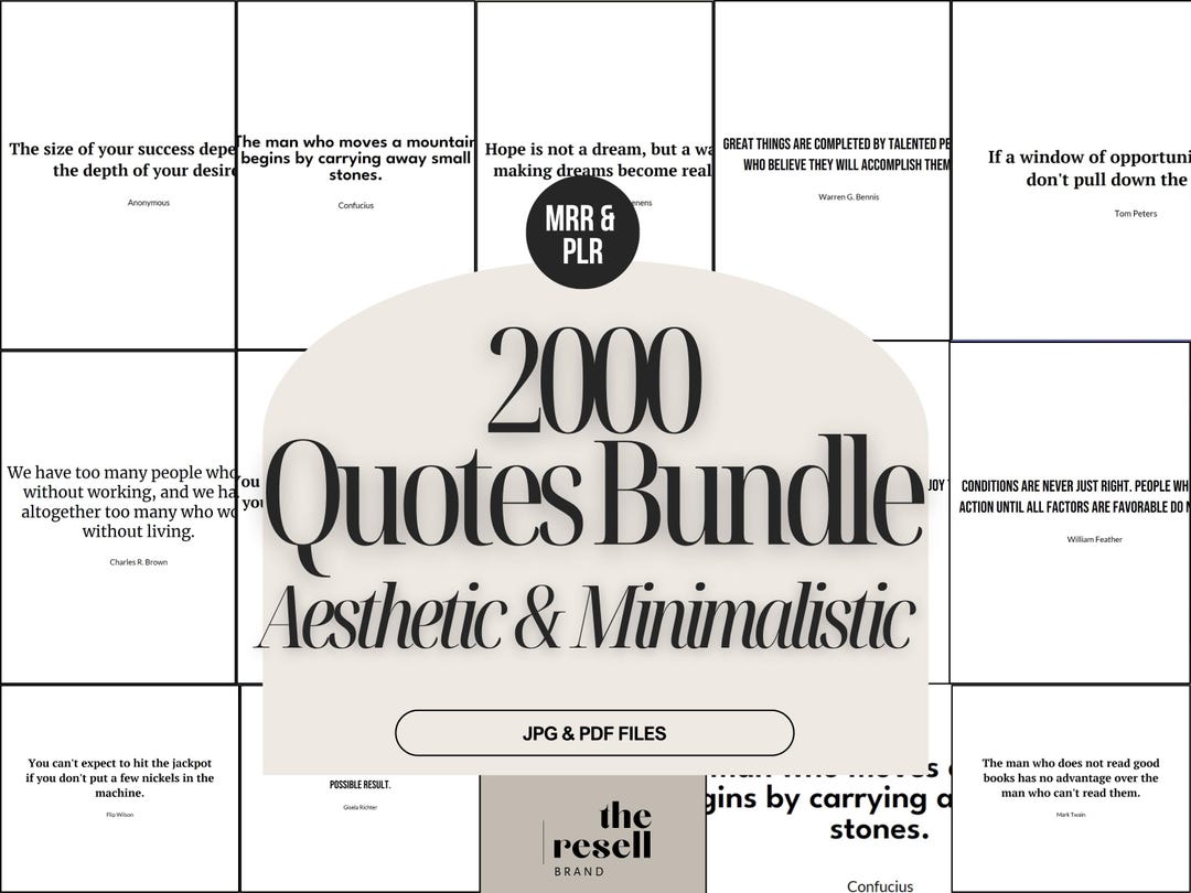 2000 Quotes Bundle | Great for Printable Wall Art, Print on Demand ...