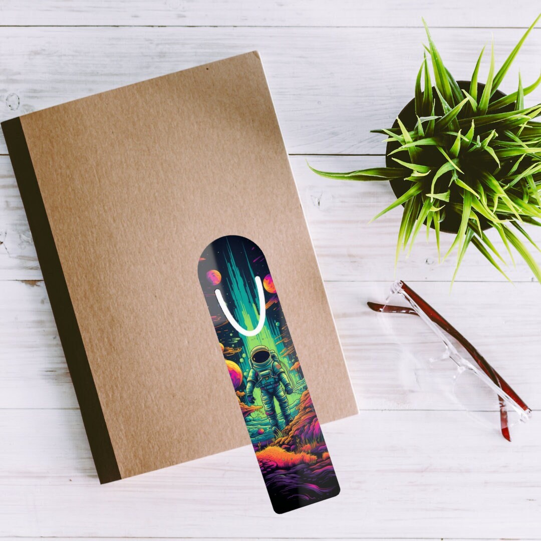 Cosmic Entdecker Aluminium Lesezeichen Trippy Astronaut auf - Etsy.de