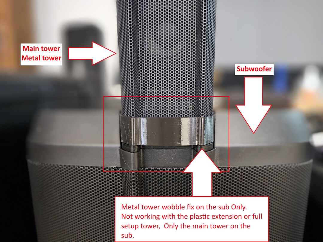 Bose L1 Pro - Metal Tower - Wobble Fix for Sub Installation (pack of 2 ...