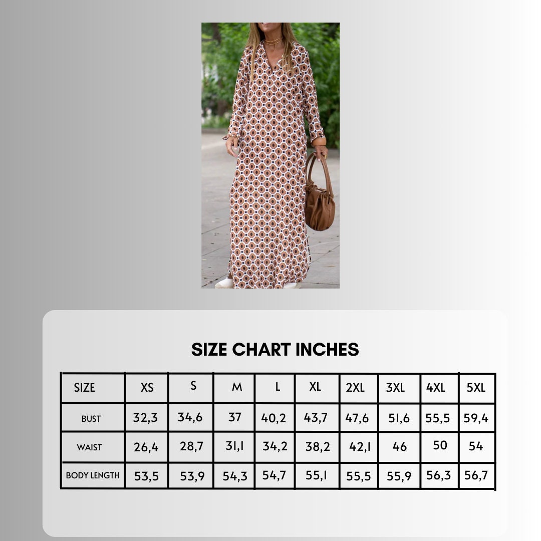 Boho Long Dress Sewing Pattern: Women's Plus Sizes (printable PDF) - Etsy
