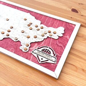 Custom 3D Basketball Stadium Map, Stadium Tracker, Basketball Stadium ...