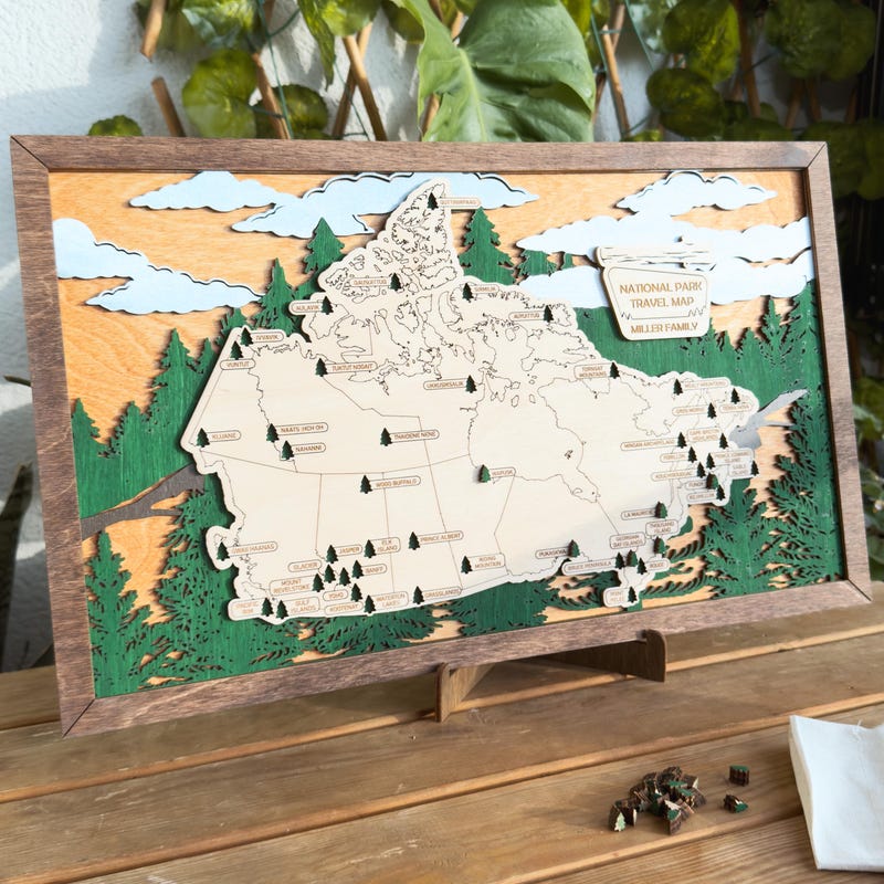 Travel Maps Family Trips - Etsy